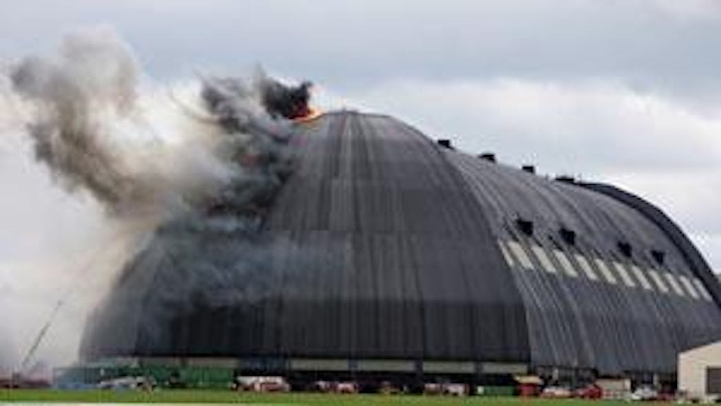Firefighters Battle Blaze at Akron, Ohio Blimp Factory | Aviation Pros