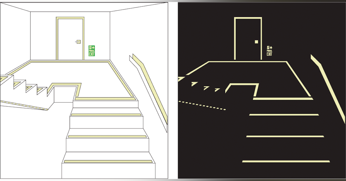 EverGlow Photoluminescent Exit Path Markings | Aviation Pros EverGlow Photoluminescent Exit Path Markings | Aviation Pros