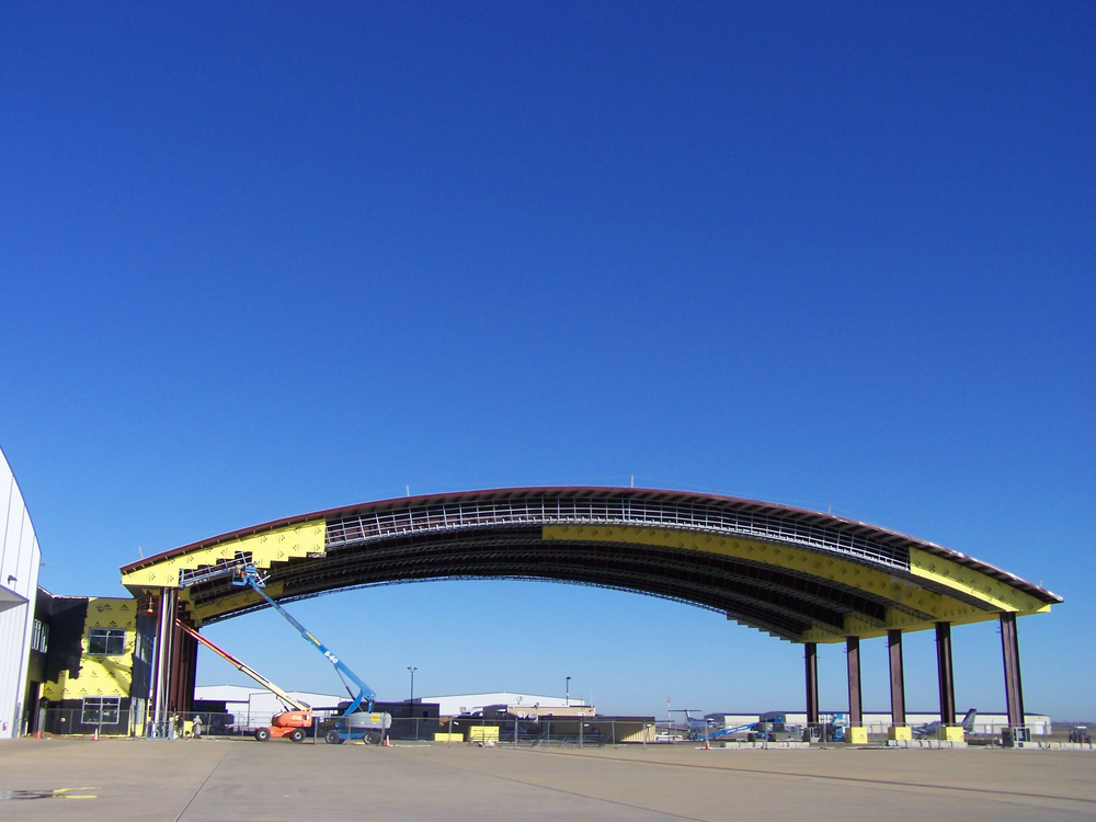 Houston Executive Airport Builds World’s Largest FBO Arrival Canopy ...
