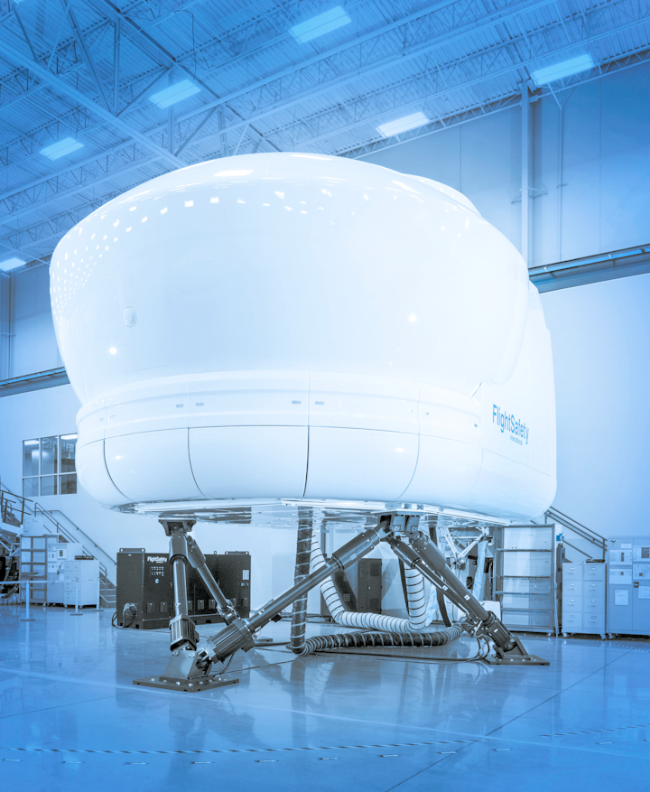 FlightSafety is building a King Air 350 full flight simulator equipped ...