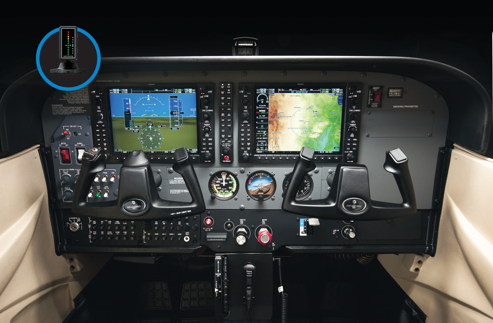 Cessna Skyhawk aircraft now equipped with Angle of Attack system ...