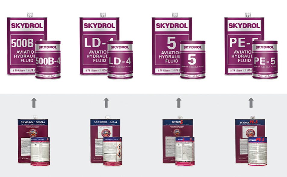 New Packaging Design for Skydrol Hydraulic Fluids | Aviation Pros