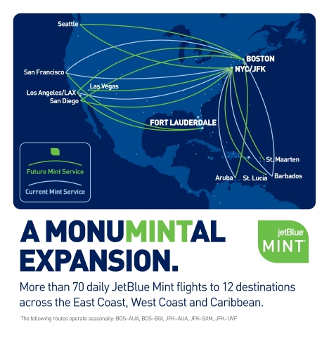 JetBlue Kicks off FLL Mint Service | Aviation Pros