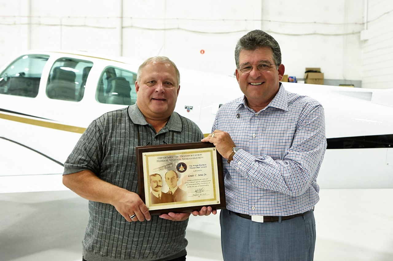 Louis C. Seno Receives FAA Wright Brothers Master Pilot Award ...