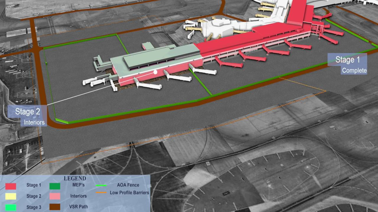 SFO T1 Reconstruction Timelapse Rendering | Aviation Pros