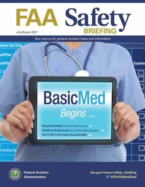 New July/August Issue of FAA Safety Briefing Explores BasicMed | Aviation Pros