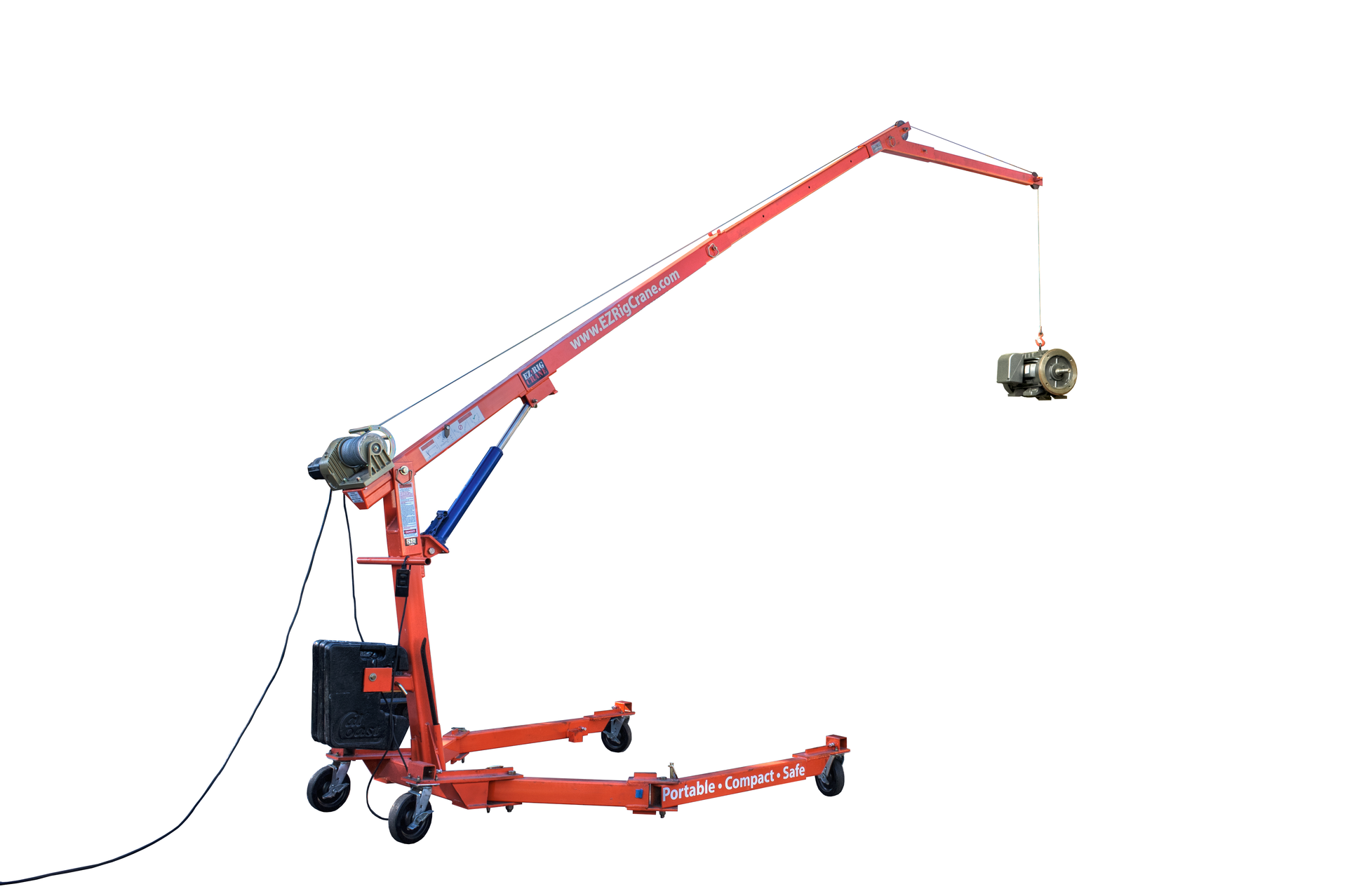 Batteries on Board EZ Rig Crane | Aviation Pros