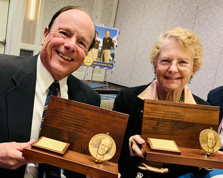 John and Martha King Called “Distinguished” by NAA | Aviation Pros
