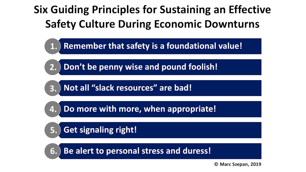 Six Guiding Principles for Sustaining an Effective Safety Culture ...
