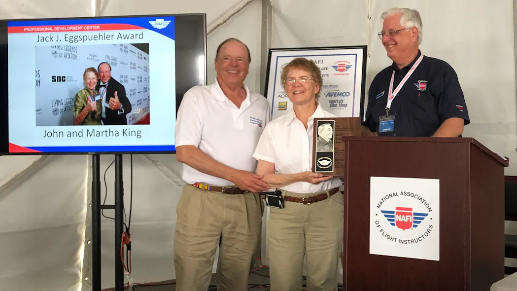 John and Martha King Honored by The National Association of Flight ...