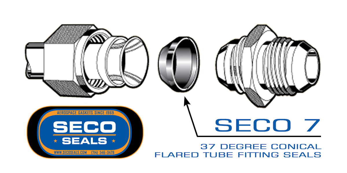 SECO7, 37-Degree Conical Seals From: Seco Seals | Aviation Pros