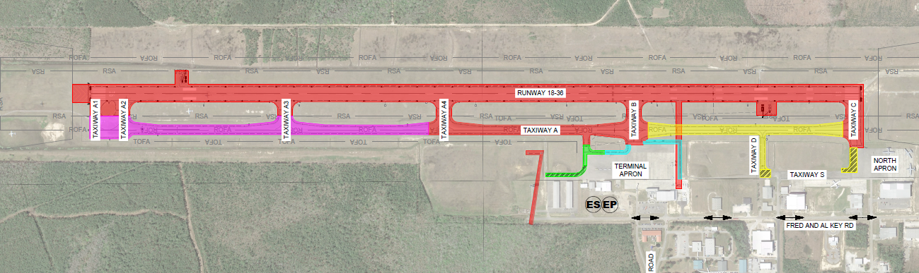 Overnight Runway Closures Planned at Stennis Airport for Lighting ...