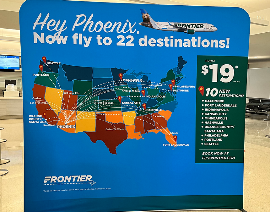 Frontier Airlines Announces 10 New Routes From PHX | Aviation Pros