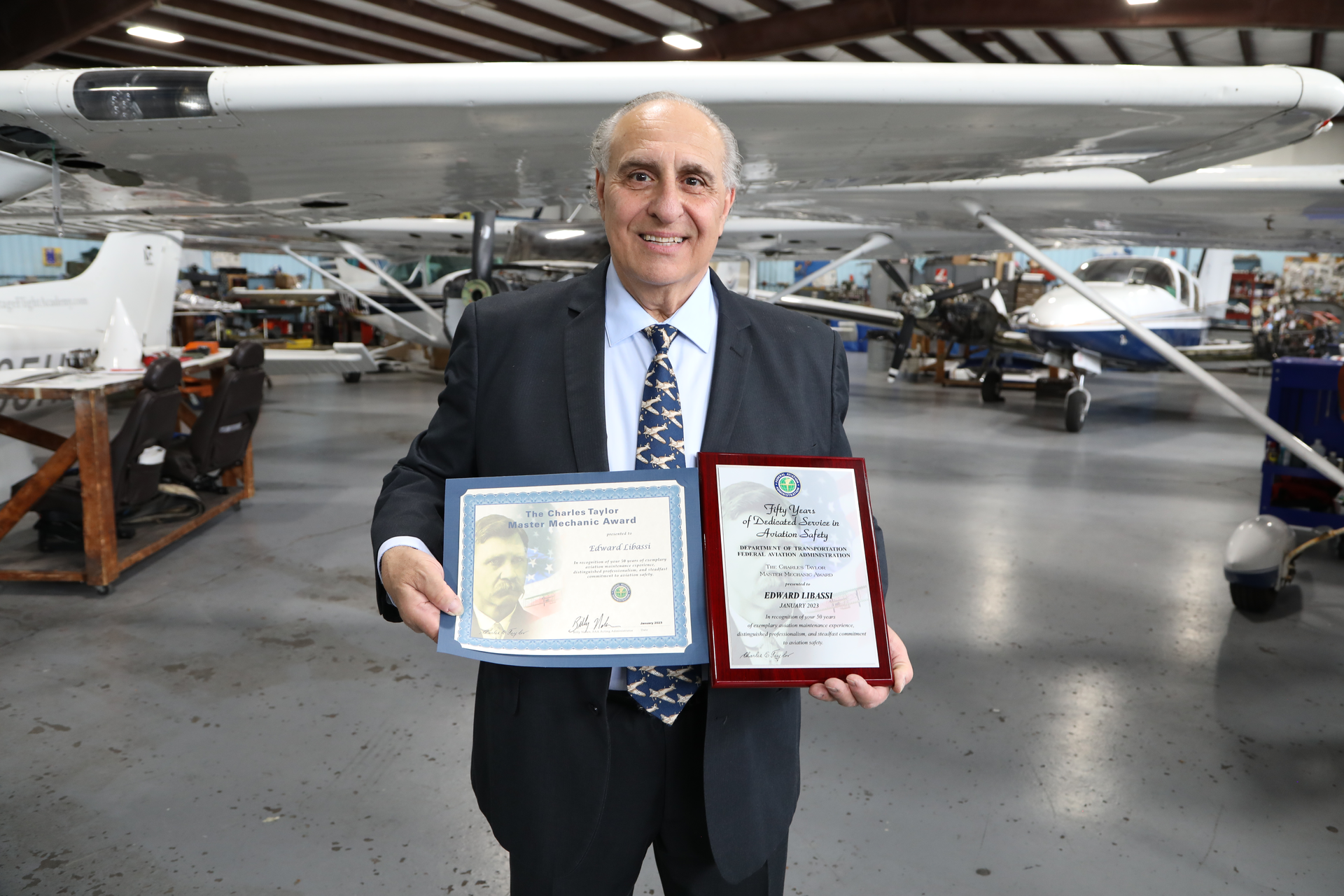 FAA Awards Lifetime Achievement to New York Aviation Mechanic ...