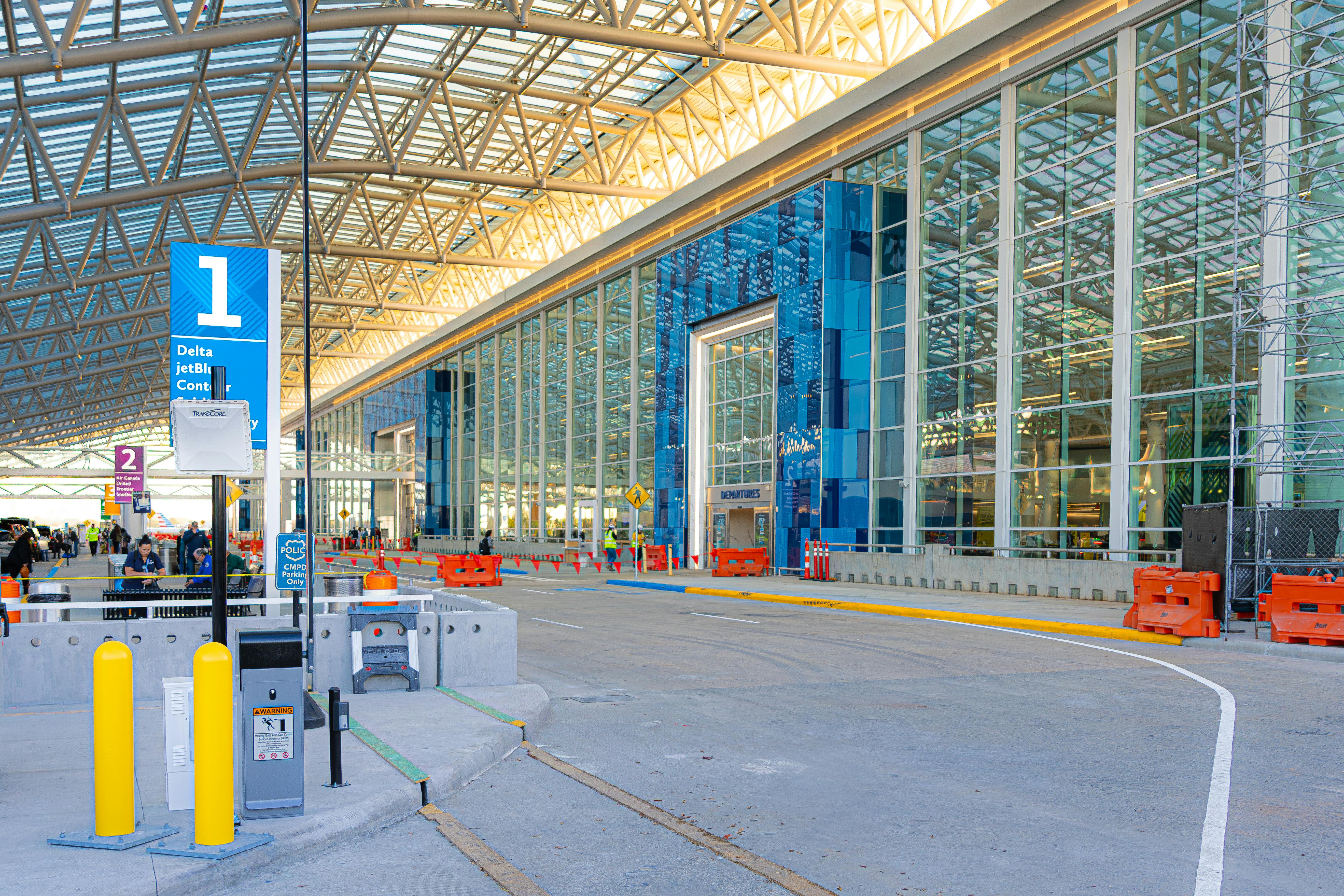 CLT Inner Three Roadway Lanes on Departures Level Set to Open ...